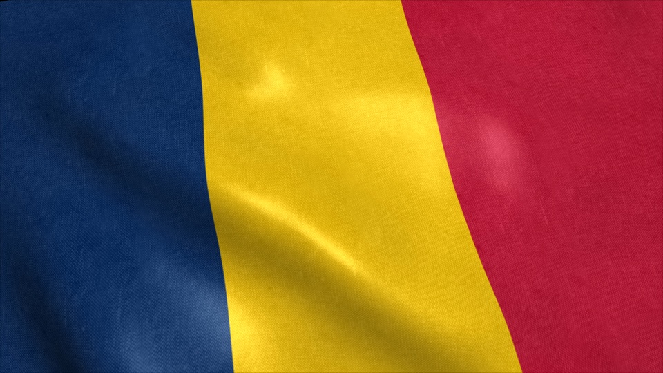 Chad Animated Flag – Revolt 3D – Stock HDRI – 3D – Video