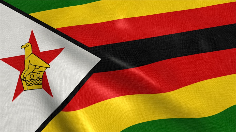 Zimbabwe Animated Flag – Revolt 3D – Stock HDRI – 3D – Video