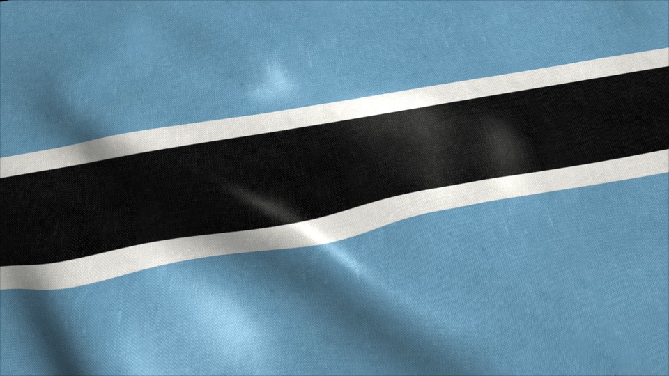 Botswana Animated Flag – Revolt 3D – Stock HDRI – 3D – Video