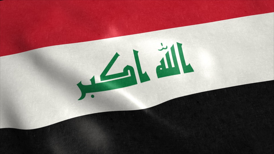 Iraq Animated Flag – Revolt 3D – Stock HDRI – 3D – Video