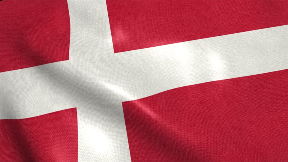 Denmark Animated Flag – Revolt 3D – Stock HDRI – 3D – Video