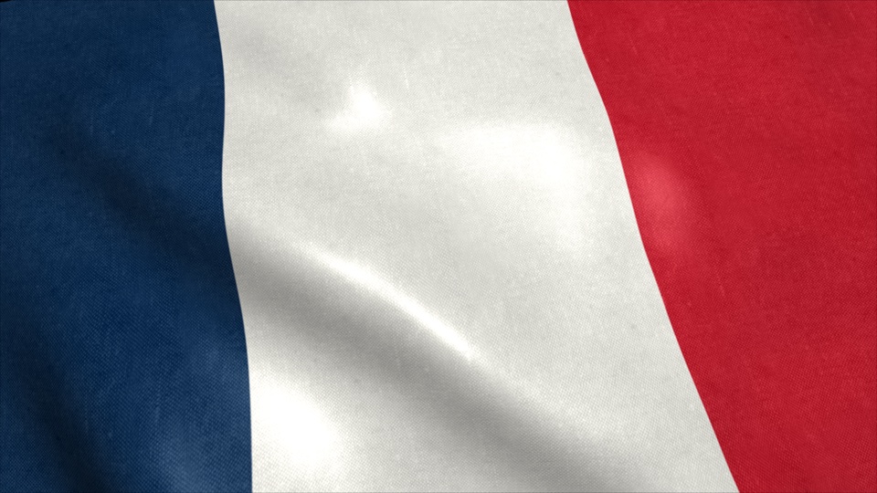 France Animated Flag – Revolt 3D – Stock HDRI – 3D – Video