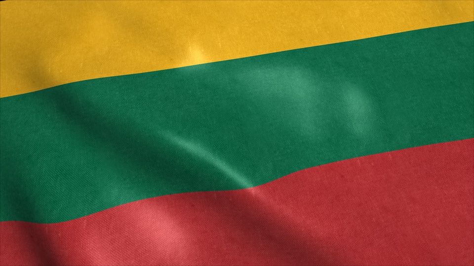 Lithuania Animated Flag – Revolt 3D – Stock HDRI – 3D – Video