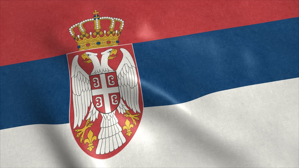 Serbia Animated Flag – Revolt 3D – Stock HDRI – 3D – Video