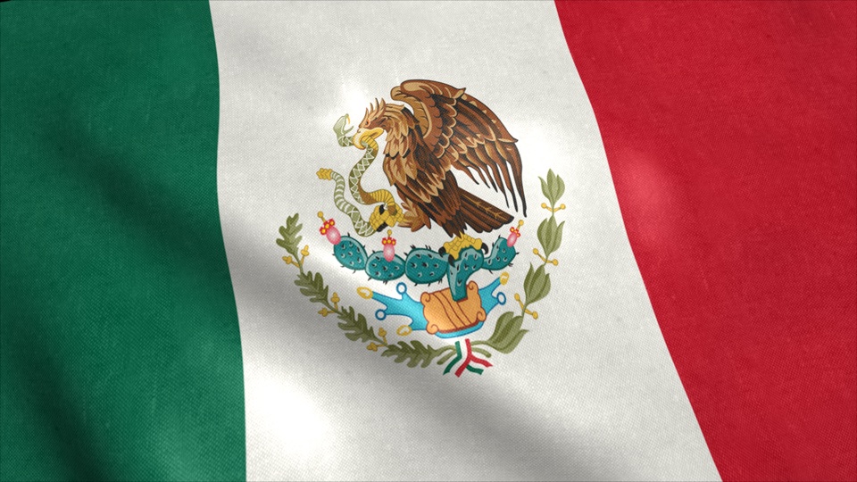 Mexico Animated Flag – Revolt 3D – Stock HDRI – 3D – Video
