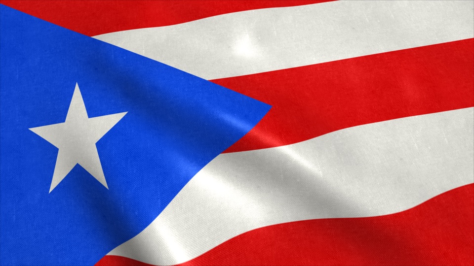 Puerto Rico Animated Flag – Revolt 3D – Stock HDRI – 3D – Video