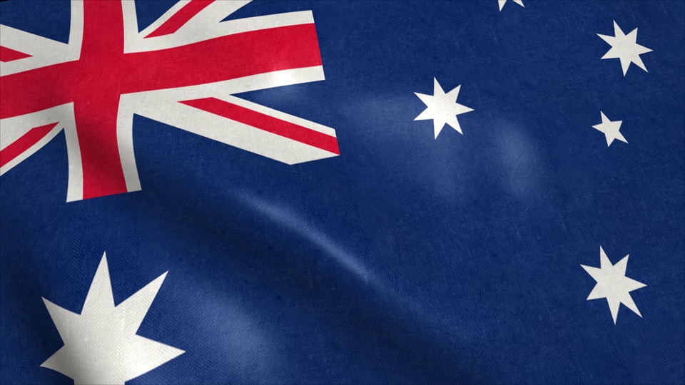Australia Animated Flag – Revolt 3D – Stock HDRI – 3D – Video