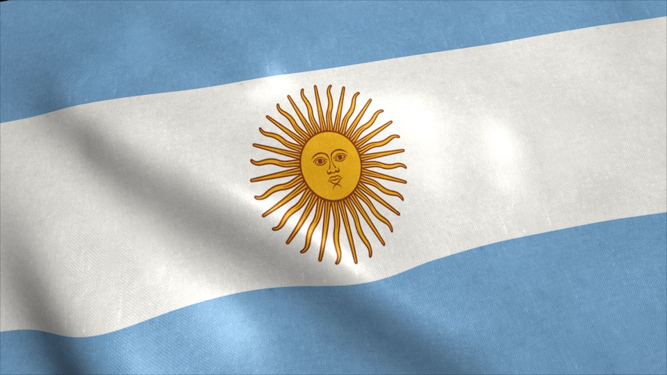 Argentina Animated Flag – Revolt 3D – Stock HDRI – 3D – Video