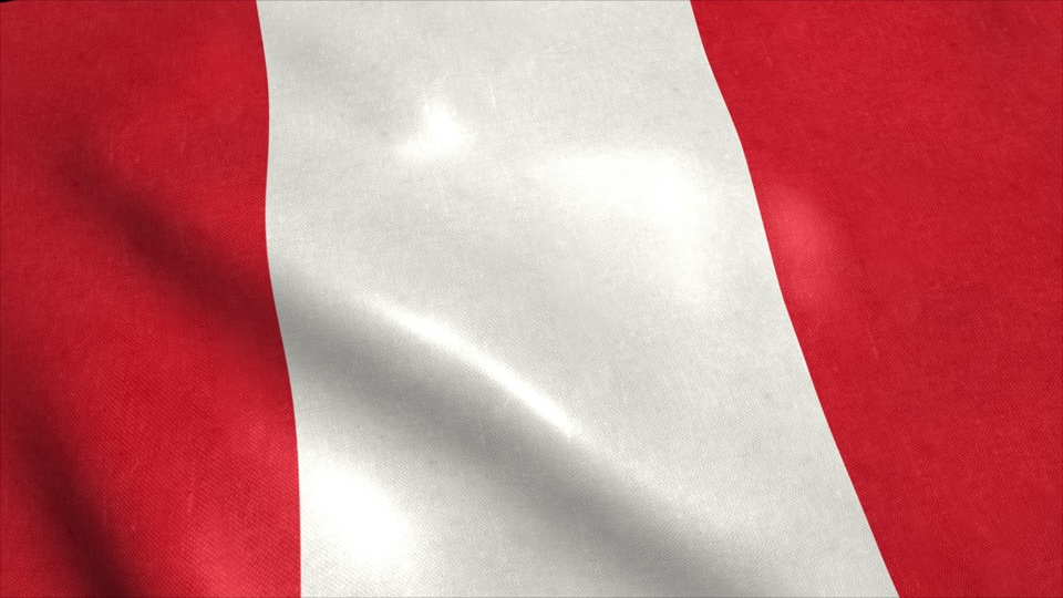 Peru Animated Flag – Revolt 3D – Stock HDRI – 3D – Video