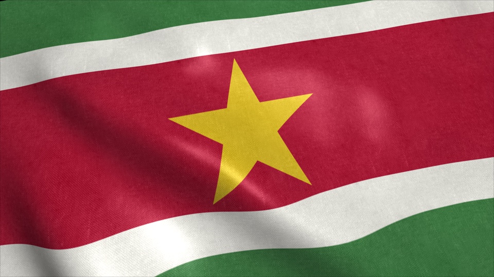 Suriname Animated Flag – Revolt 3D – Stock HDRI – 3D – Video