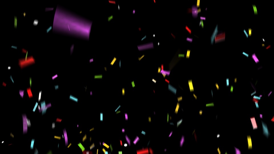 Confetti Explosion Close 2 Bottom – Revolt 3D – Stock HDRI – 3D – Video