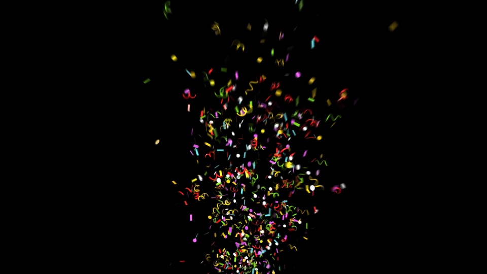 Confetti Burst Forward Center – Revolt 3D – Stock HDRI – 3D – Video