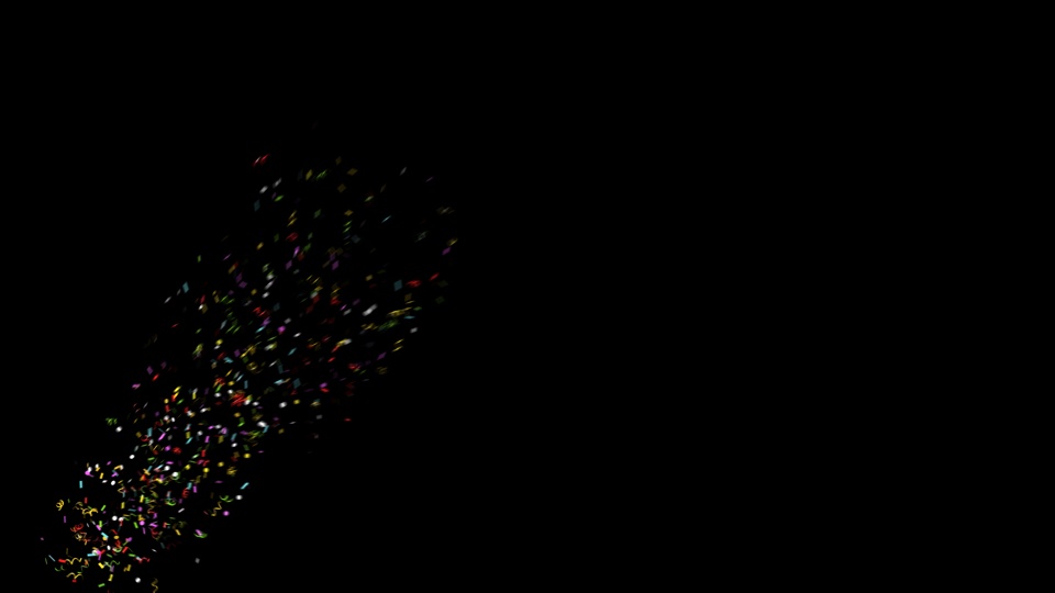 Confetti Burst Left – Revolt 3D – Stock HDRI – 3D – Video