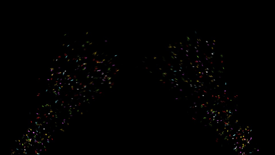 Confetti Double Burst 1 – Revolt 3D – Stock HDRI – 3D – Video