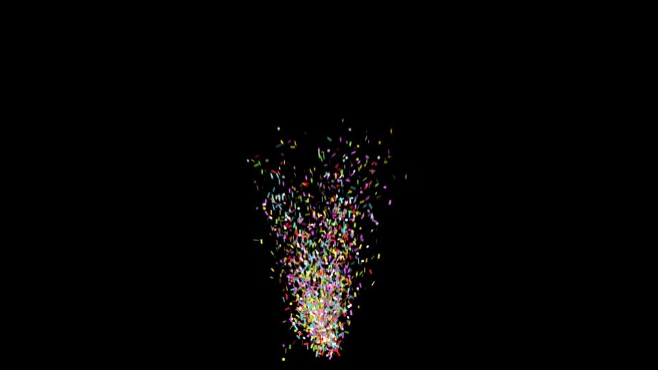 Confetti Explosion Bottom – Revolt 3D – Stock HDRI – 3D – Video