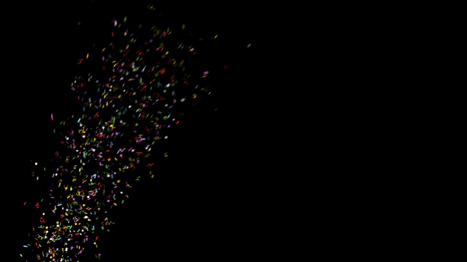 Confetti Explosion Left – Revolt 3D – Stock HDRI – 3D – Video