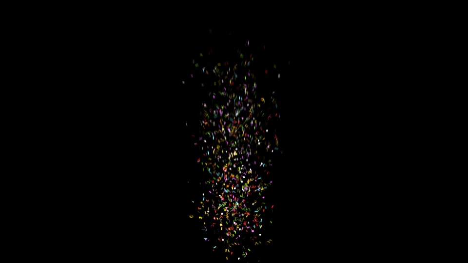 Confetti Turbulent Center – Revolt 3D – Stock HDRI – 3D – Video