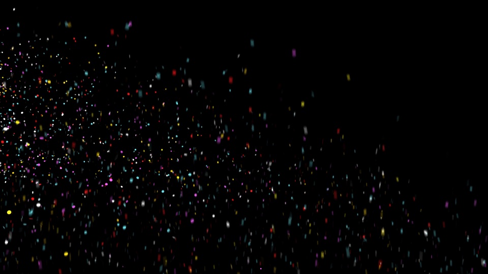 Confetti Round Burst Bottom – Revolt 3D – Stock HDRI – 3D – Video
